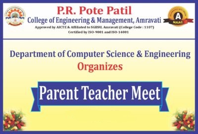 P. R. POTE PATIL COLLEGE OF ENGG & MANAGEMENT